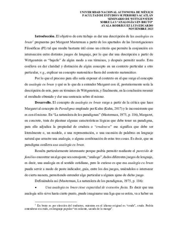(PDF) Sobre las "analogías en crudo"