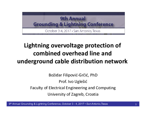 (PDF) Lightning overvoltage protection of combined overhead line and ...