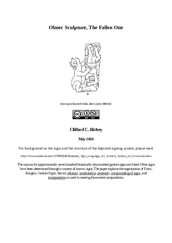 (PDF) Olmec Sculpture, The Fallen One