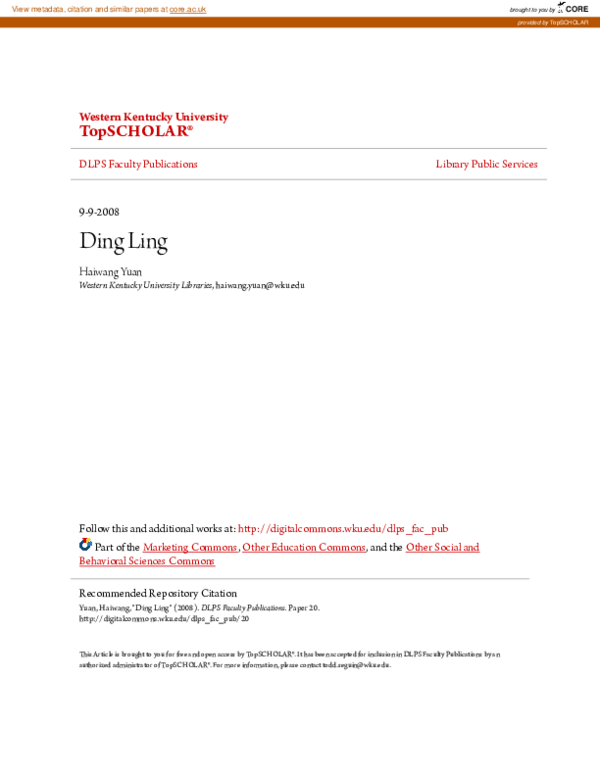 (PDF) Ding Ling