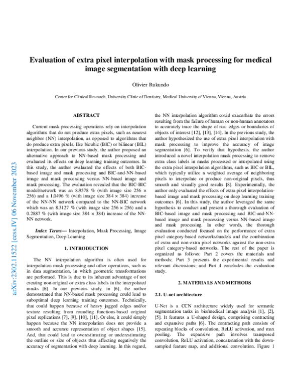 (PDF) Evaluation of Extra Pixel Interpolation with Mask Processing for ...