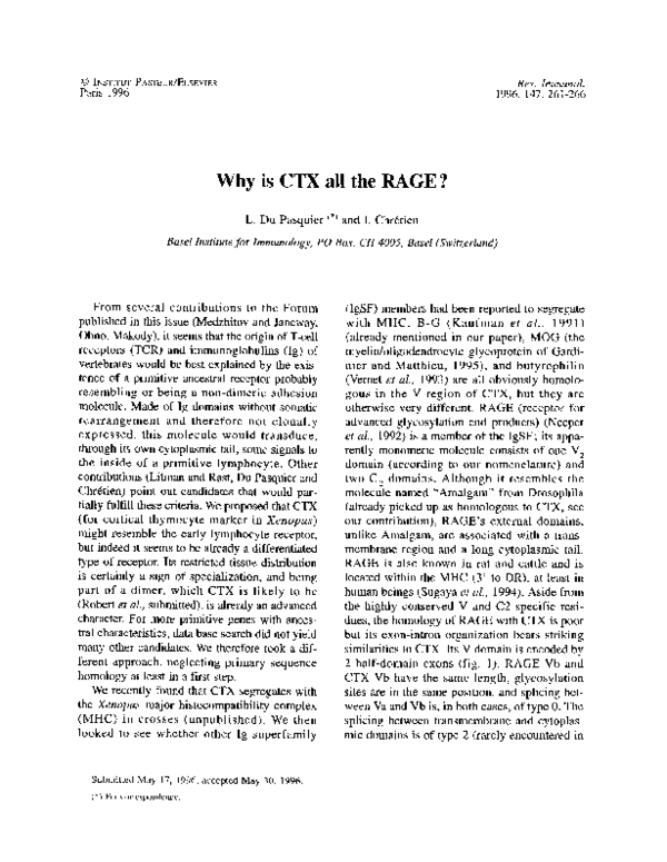 (PDF) Why is CTX all the RAGE?
