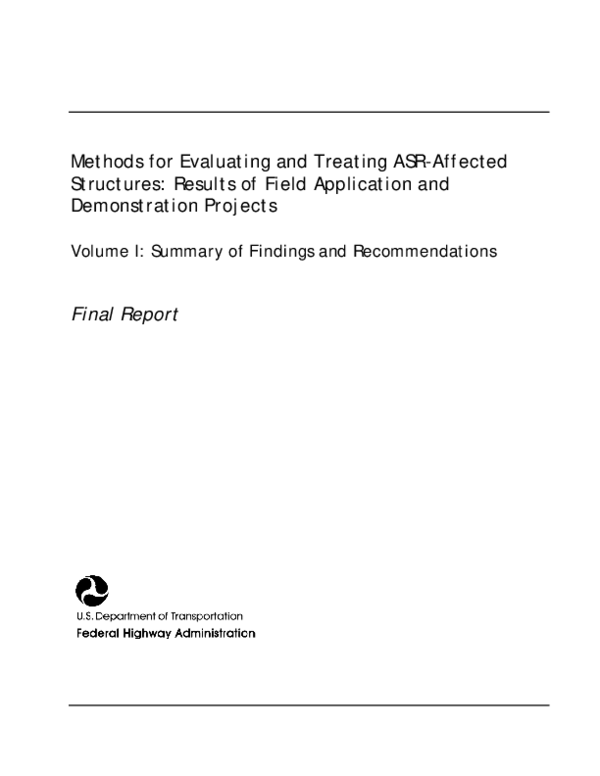 (PDF) Methods for Evaluating and Treating ASR-Affected Structures ...