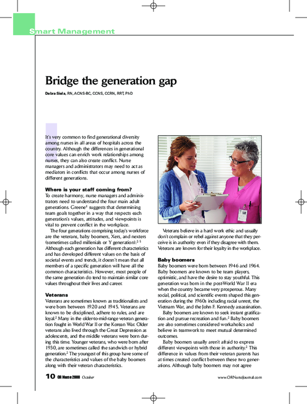 (PDF) Bridge the generation gap