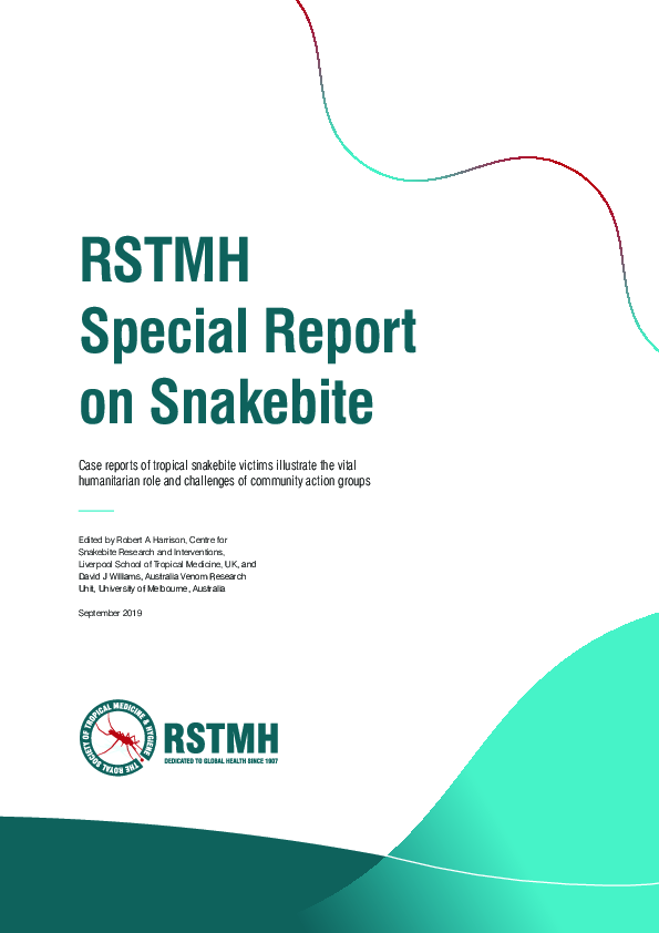 (PDF) RSTMH Special Report on Snakebite