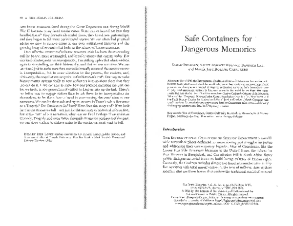 (PDF) Safe Containers for Dangerous Memories