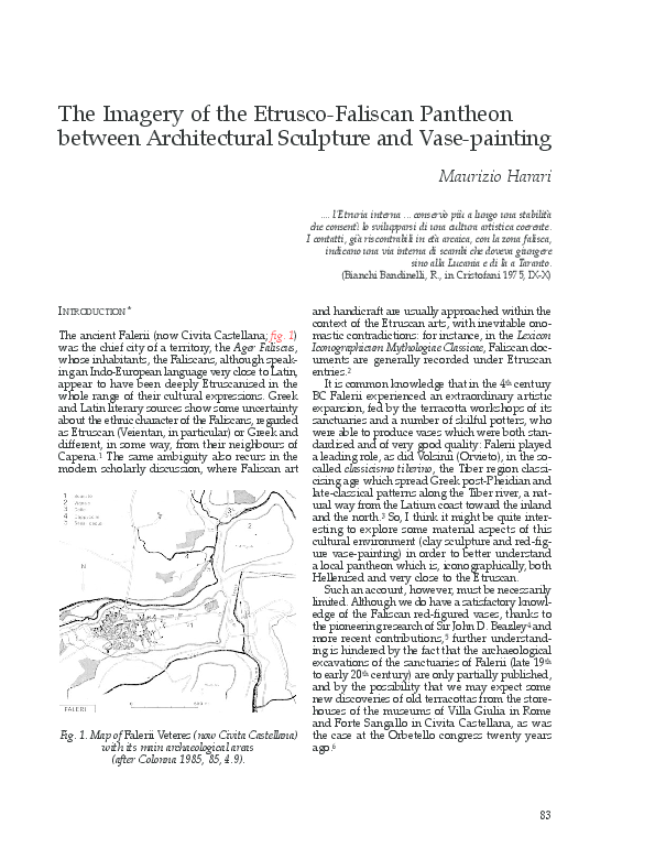 (PDF) The Imagery of the Etrusco-Faliscan Pantheon