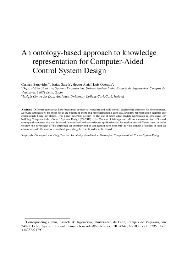 (PDF) An ontology-based approach to knowledge representation for Computer-Aided Control System ...