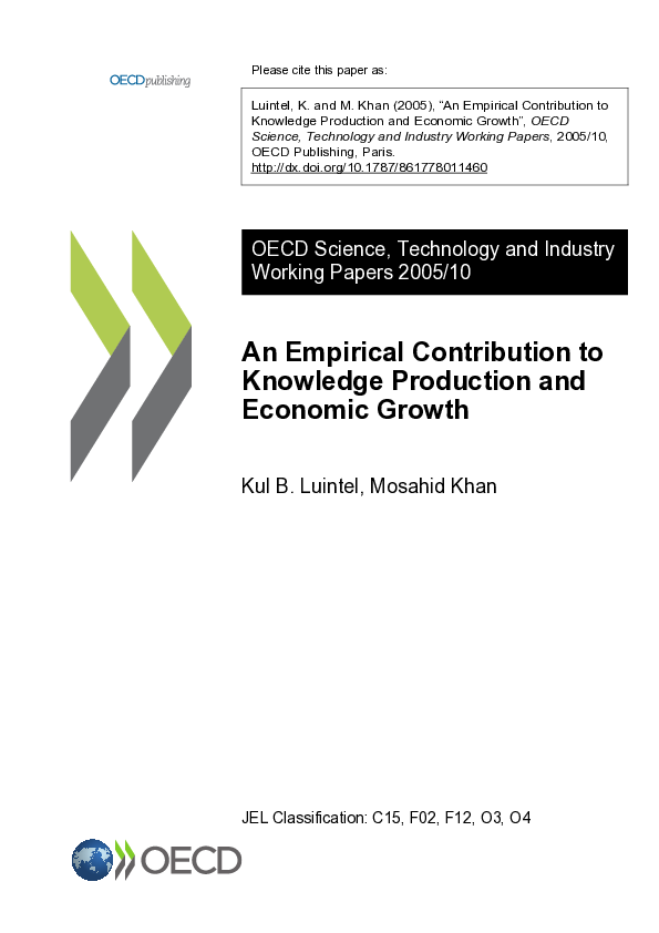 (PDF) An Empirical Contribution to Knowledge Production and Economic Growth