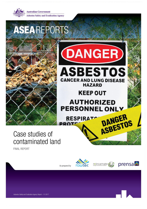 (PDF) Case studies of asbestos contaminated land: final report