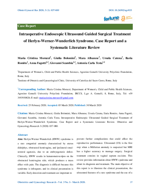 (PDF) Intraoperative Endoscopic Ultrasound Guided Surgical Treatment of ...
