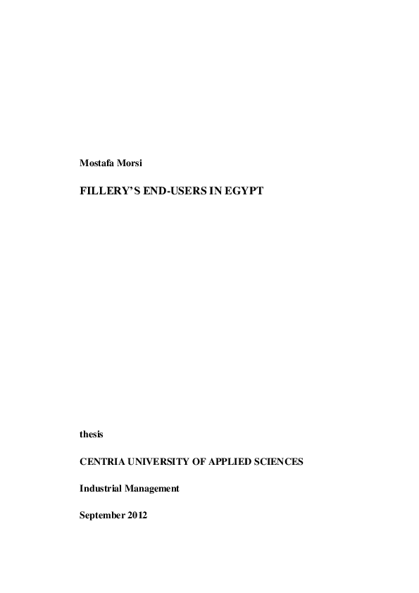 (PDF) Fillery's End-Users in Egypt | Mostafa Morsi - Academia.edu
