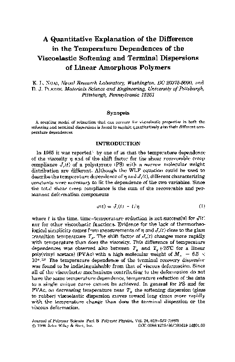 (PDF) A quantitative explanation of the difference in the temperature dependences of the ...