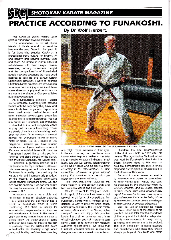 (PDF) Practice according to Funakoshi