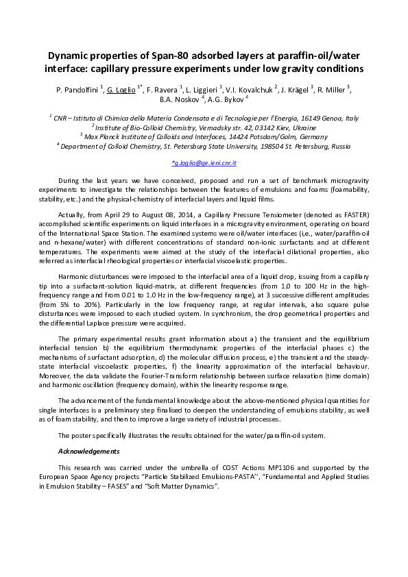 (PDF) Dynamic properties of Span-80 adsorbed layers at paraffin-oil ...
