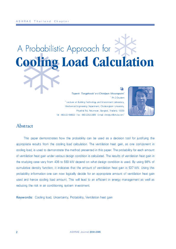 (PDF) Cooling Load Calculation
