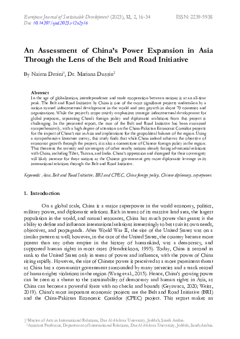 (PDF) An Assessment of China's Power Expansion in Asia Through the Lens ...