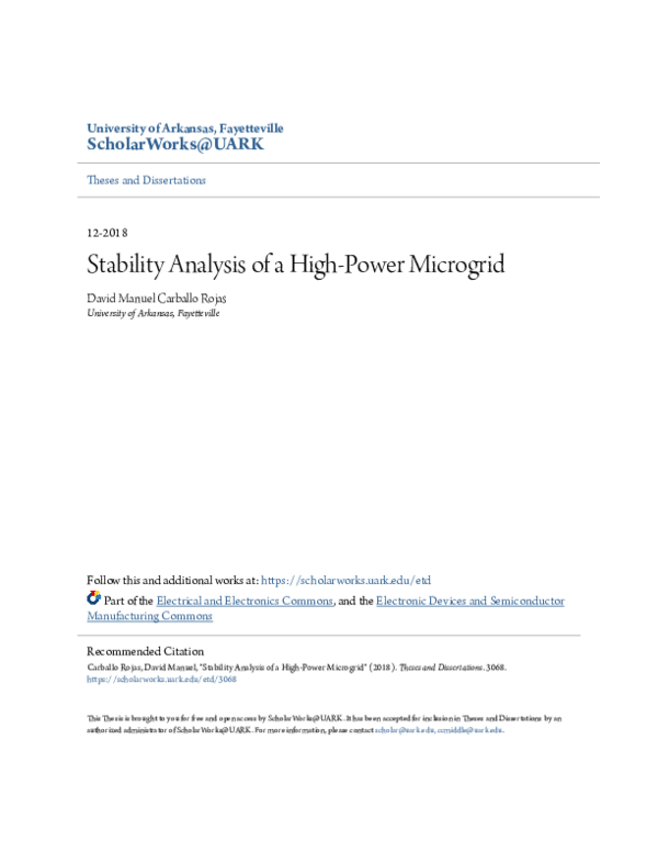 (PDF) Stability Analysis of a High-Power Microgrid | David Manuel Manuel - Academia.edu