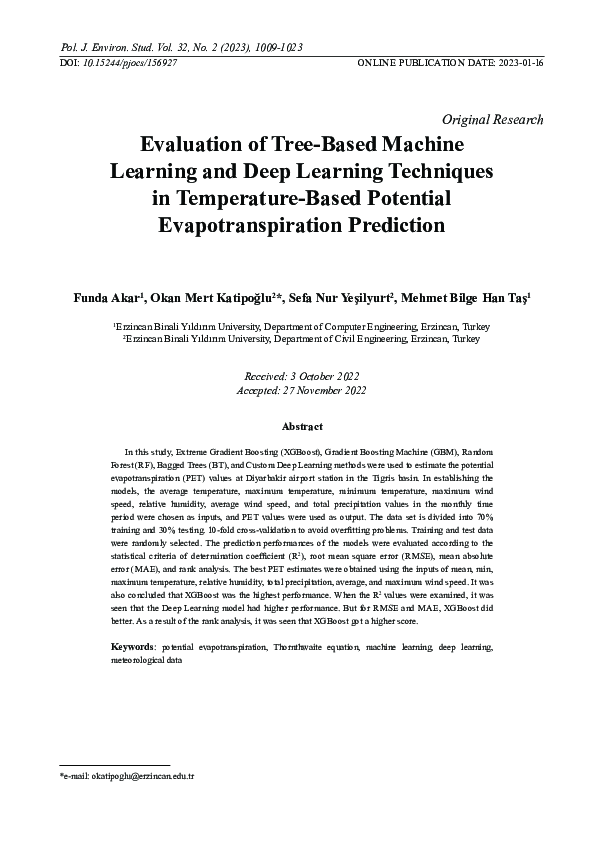 (PDF) Evaluation of Tree-Based Machine Learning and Deep Learning Techniques in Temperature ...