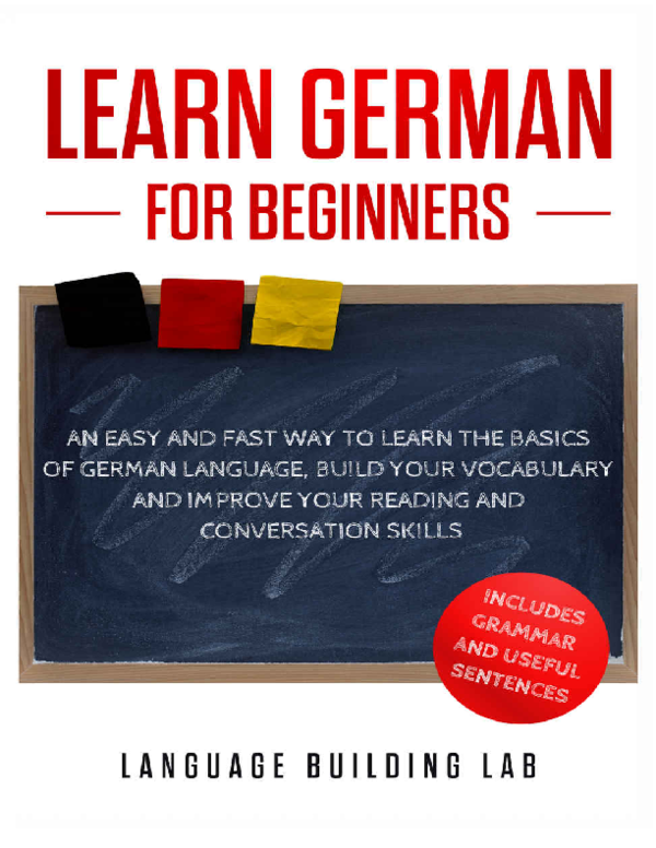 (PDF) Learn German for Beginners