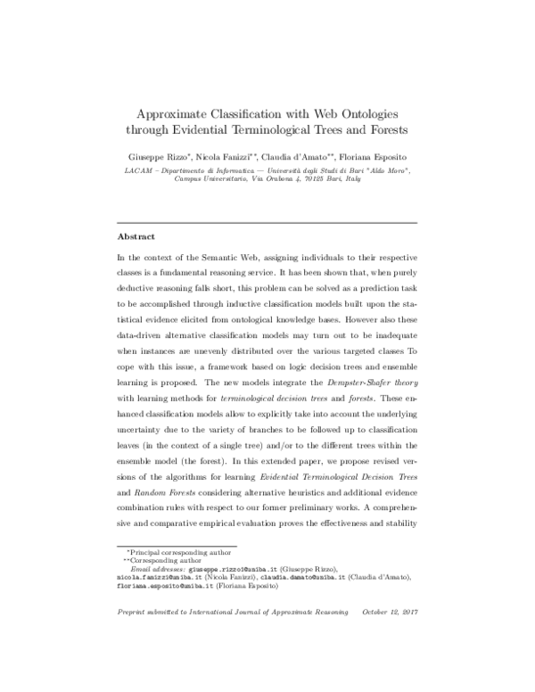 (PDF) Approximate classification with web ontologies through evidential terminological trees and ...