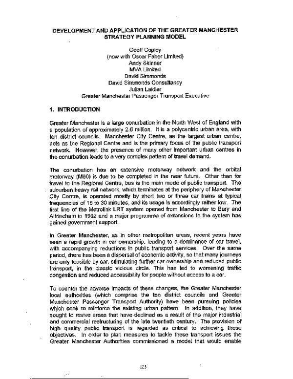 (PDF) Development and Application of the Greater Manchester Strategy ...