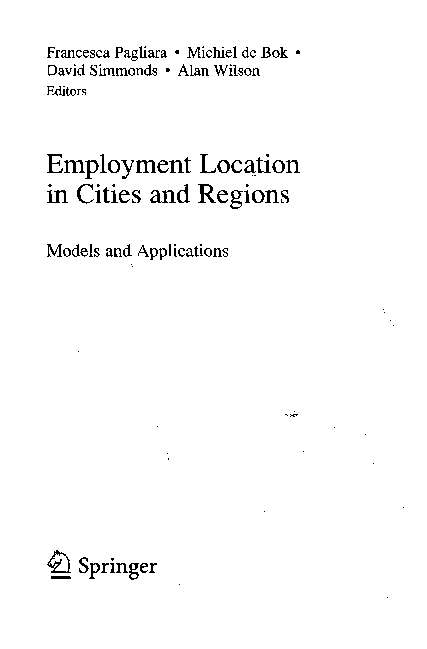 (PDF) Employment Location in Cities and Regions: Models and Applications