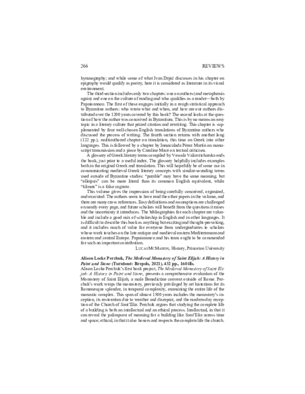 (PDF) The Medieval Monastery of Saint Elijah: A History in Paint and ...