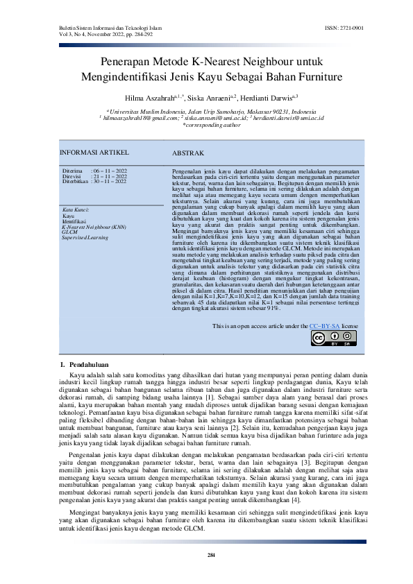 (PDF) Penerapan Metode K-Nearest Neighbor untuk Mengidentifikasi Jenis ...
