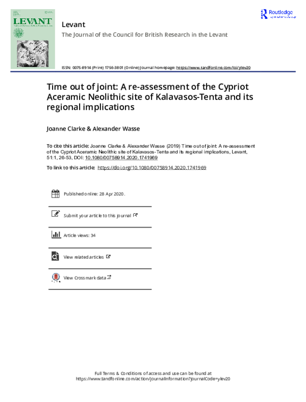 (PDF) Time out of joint: a re-assessment of the Cypriot Aceramic ...