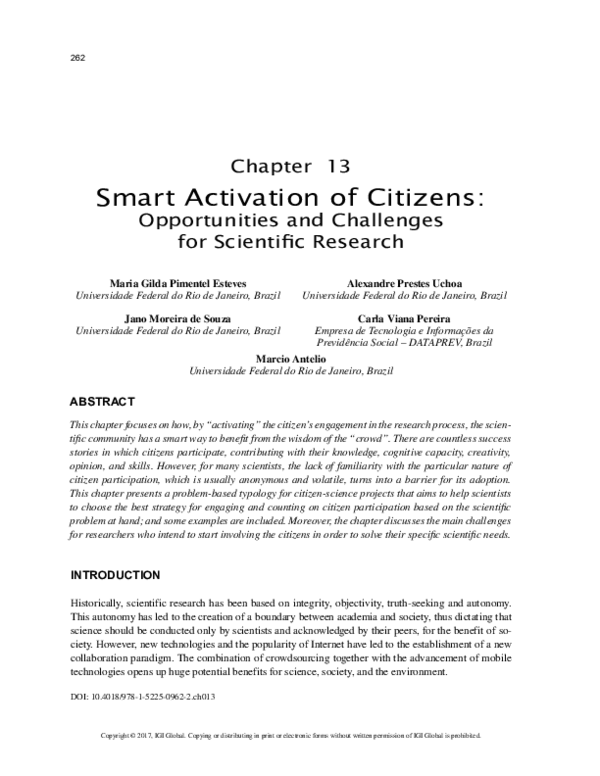 (PDF) Smart Activation of Citizens