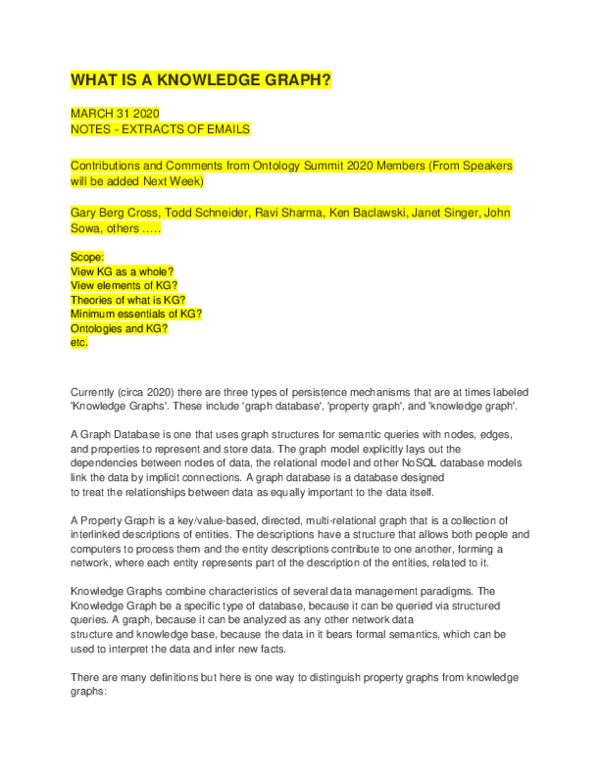 (PDF) Knowledge Graph