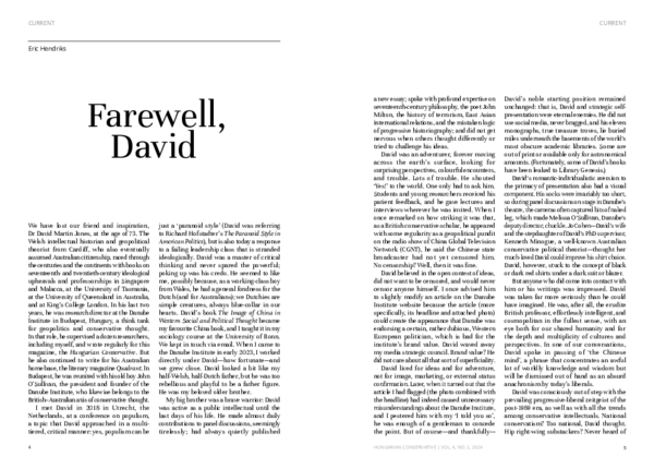 (PDF) Farewell David