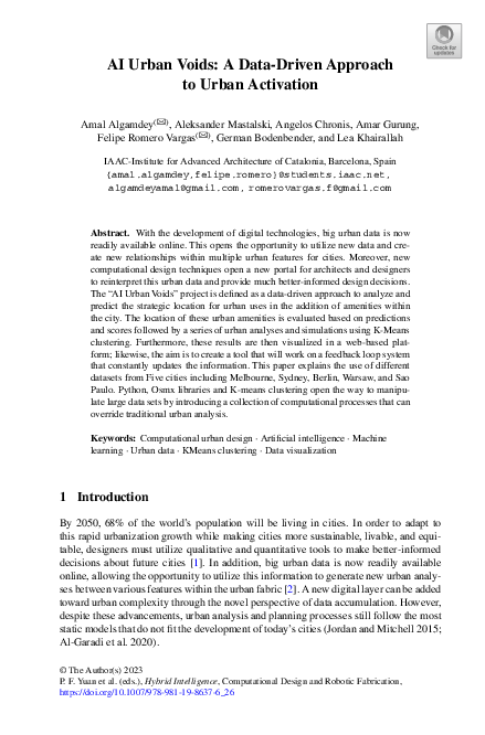 (PDF) AI Urban Voids: A Data-Driven Approach to Urban Activation