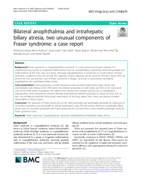 (PDF) Bilateral anophthalmia and intrahepatic biliary atresia, two ...
