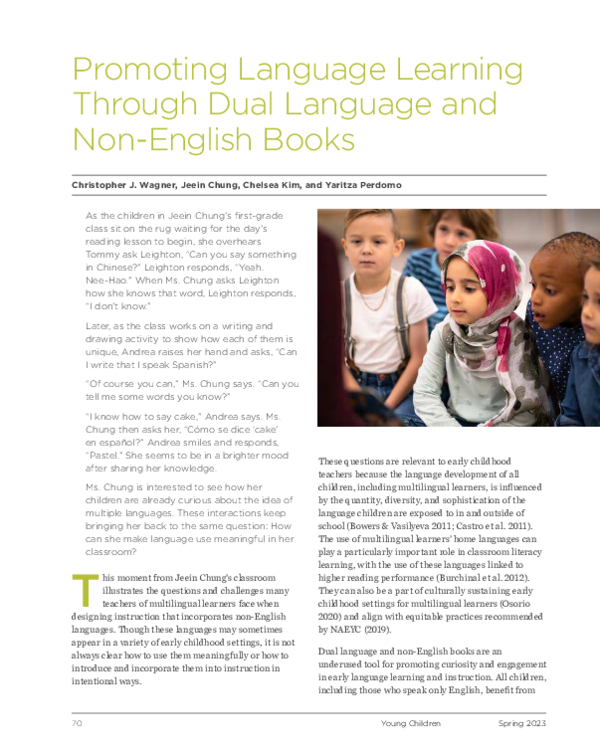 (PDF) Promoting language learning through dual language and non-English ...