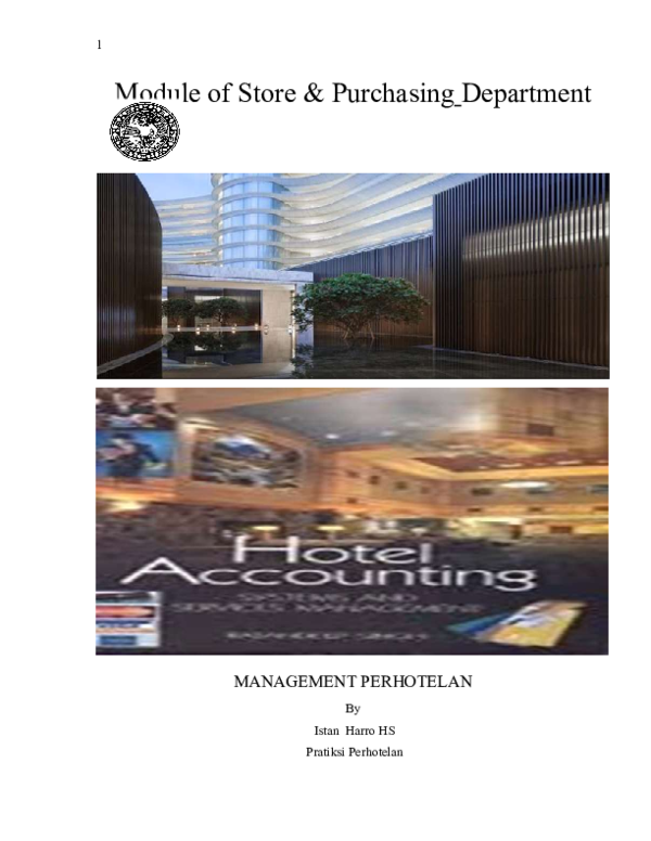 (PDF) Module of Store & Purchasing Department