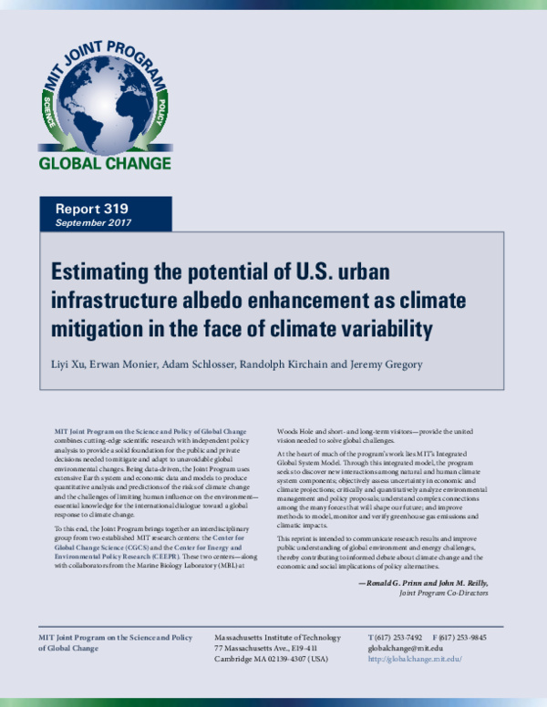 (PDF) Estimating the potential of U.S. urban infrastructure albedo ...