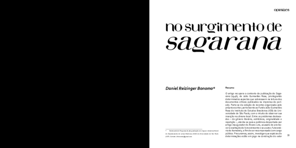 (PDF) No surgimento de "Sagarana"