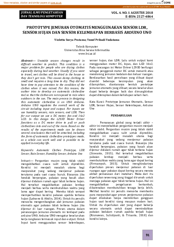 (PDF) Prototype Jemuran Otomatis Menggunakan Sensor LDR, Sensor Hujan ...