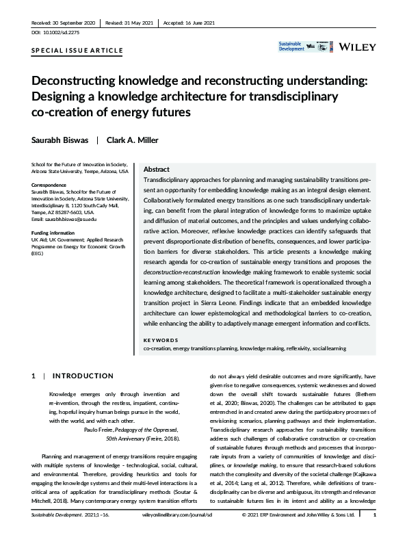 (PDF) Deconstructing knowledge and reconstructing understanding: Designing a knowledge ...