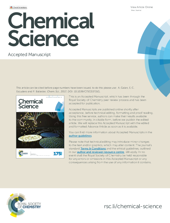 (PDF) Template-directed self-assembly of dynamic covalent capsules with polar interiors
