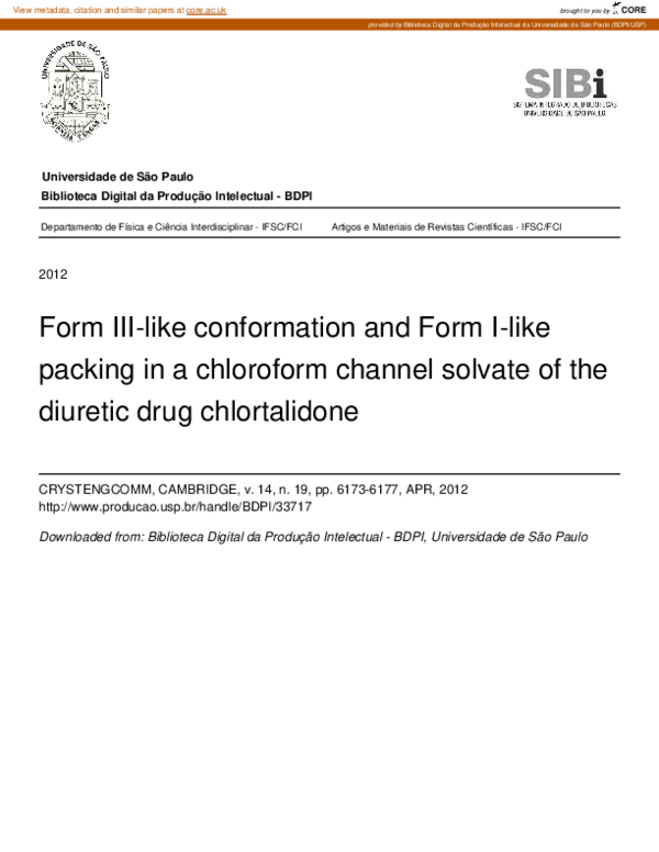 (PDF) Form III-like conformation and Form I-like packing in a ...