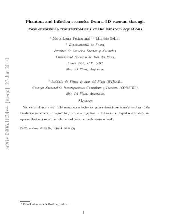(PDF) Phantom and inflation scenarios from a 5D vacuum through form ...
