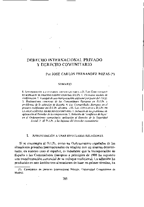 (PDF) Derecho internacional privado