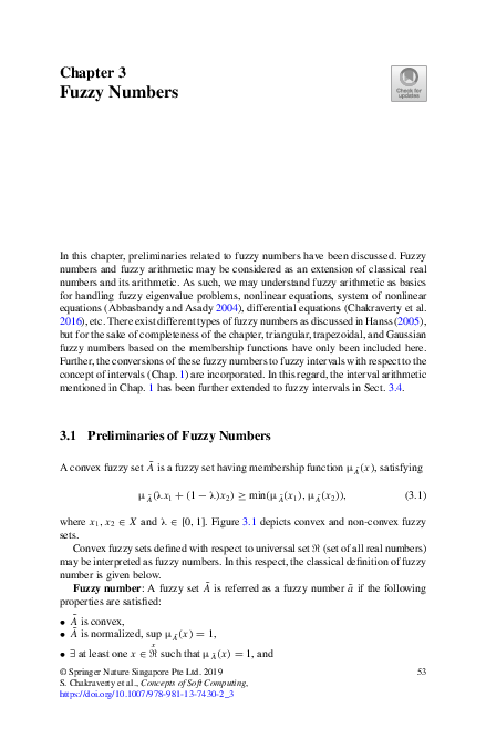 (PDF) Fuzzy Numbers