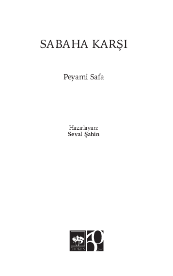 (PDF) Peyami Safa, Sabaha Karşı