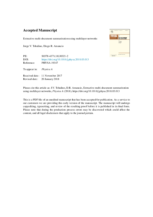 (PDF) Extractive multi-document summarization using relative redundancy and coherence scores