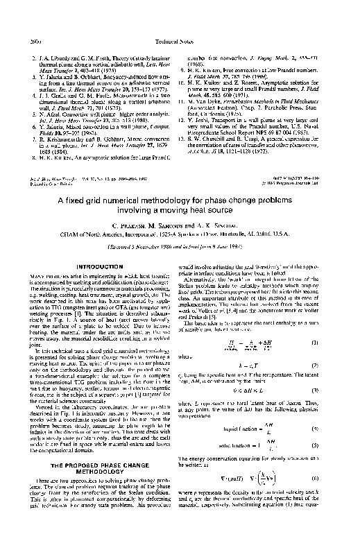 A fixed grid numerical methodology for phase change problems involving a moving heat source