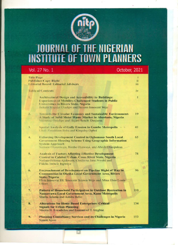 (PDF) Enforcing Development Control in Ogbomoso South Local Government ...